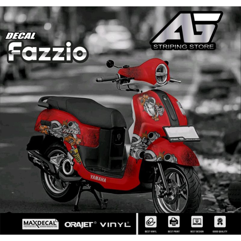 Yamaha fazzio full body decal - yamaha fazzio full body decal with ...
