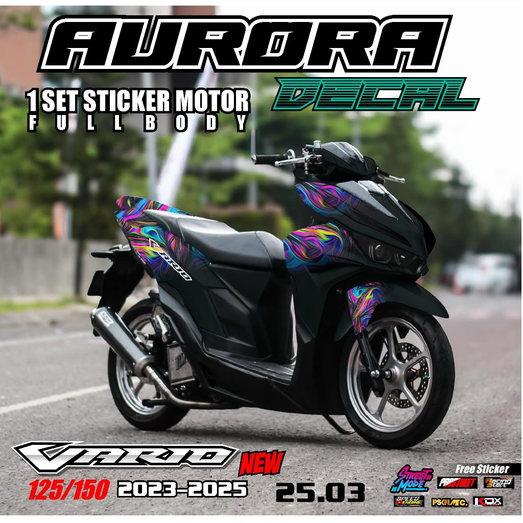 Latest VARIO STICKER DECAL NEW 125/150 FULLBODY VARIO YEAR 2023 2024 ...