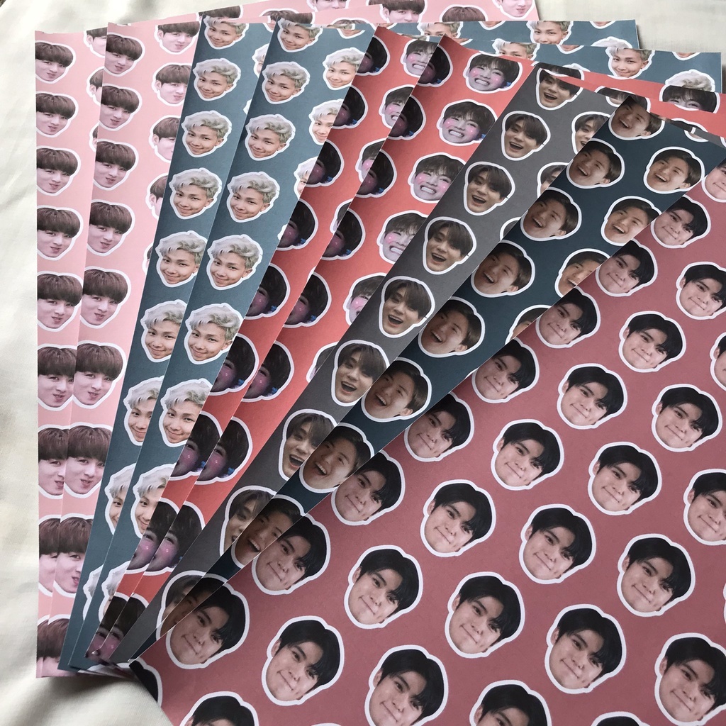 CUSTOM FACE GIFT PAPER PHOTO & WRITING GIFT PAPER/ | Aesthetic wrapping ...