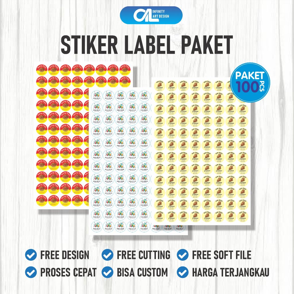 [PACKAGE 100 PCS] STICKERS / STICKER / LABEL STICKER / LABEL STICKER ...