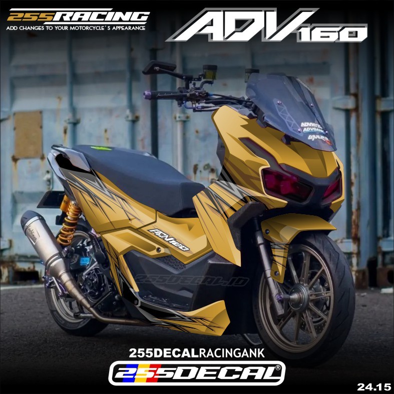 Honda ADV 160 Full body Full block Sticker Decal - ADV 160 Decal Simple ...