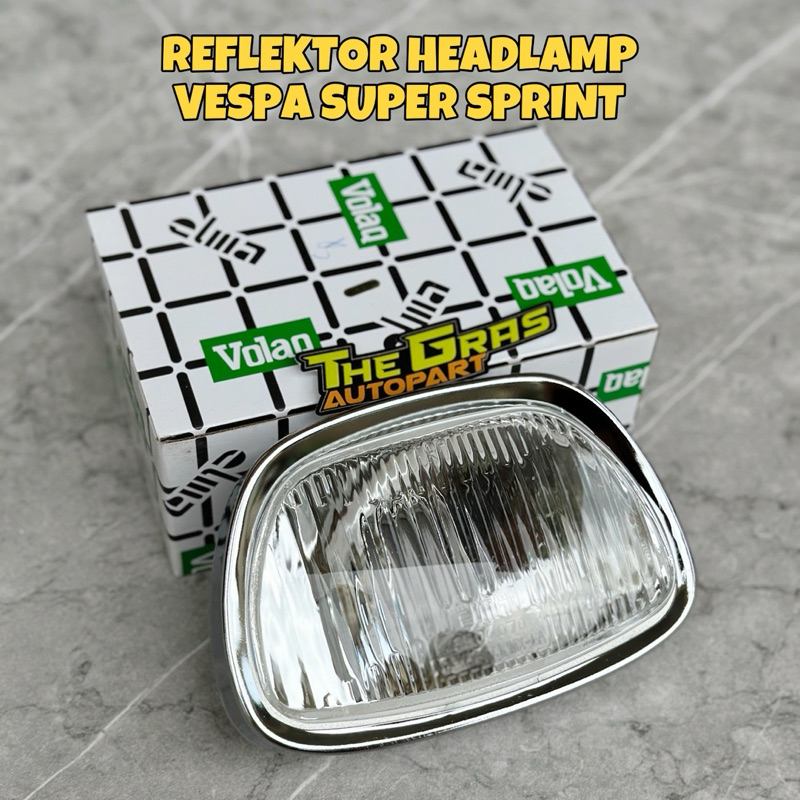 Vespa Super Sprint Bajaj Reflector Headlamp Elma Brand | Shopee Malaysia