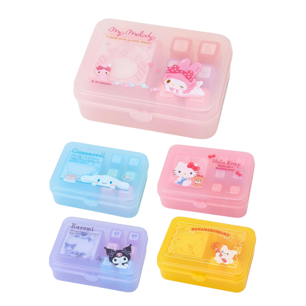 Stamp Set Sanrio Hello Kitty My Melody Kuromi Japan Pre-Inked Stamp ...
