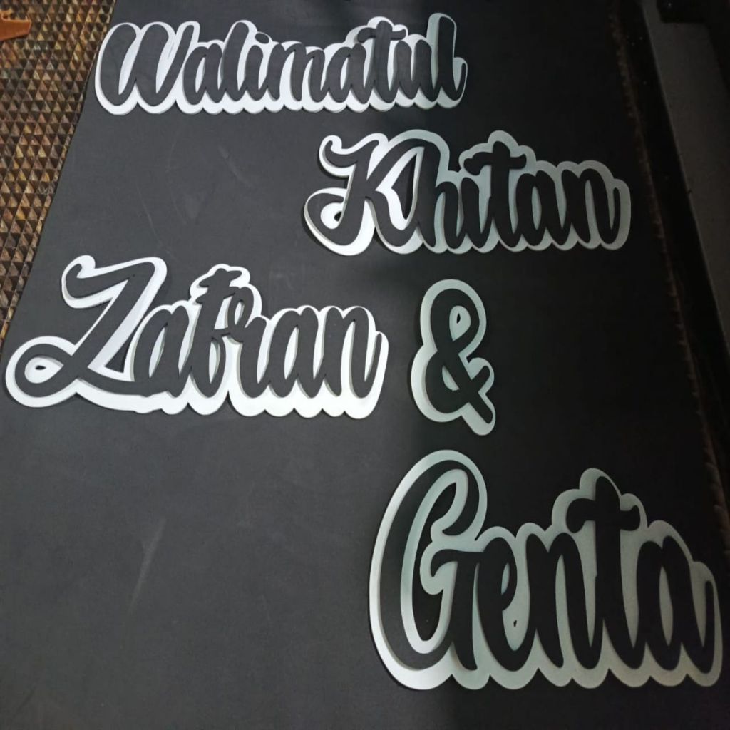 Custom Latin Connected Letters Letter Height 10cm Wedding Decoration ...