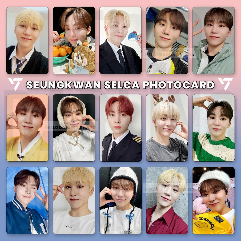 10 Pcs Boo Seungkwan Selca Photocard set. Unofficial. Fan Made. | Shopee Malaysia