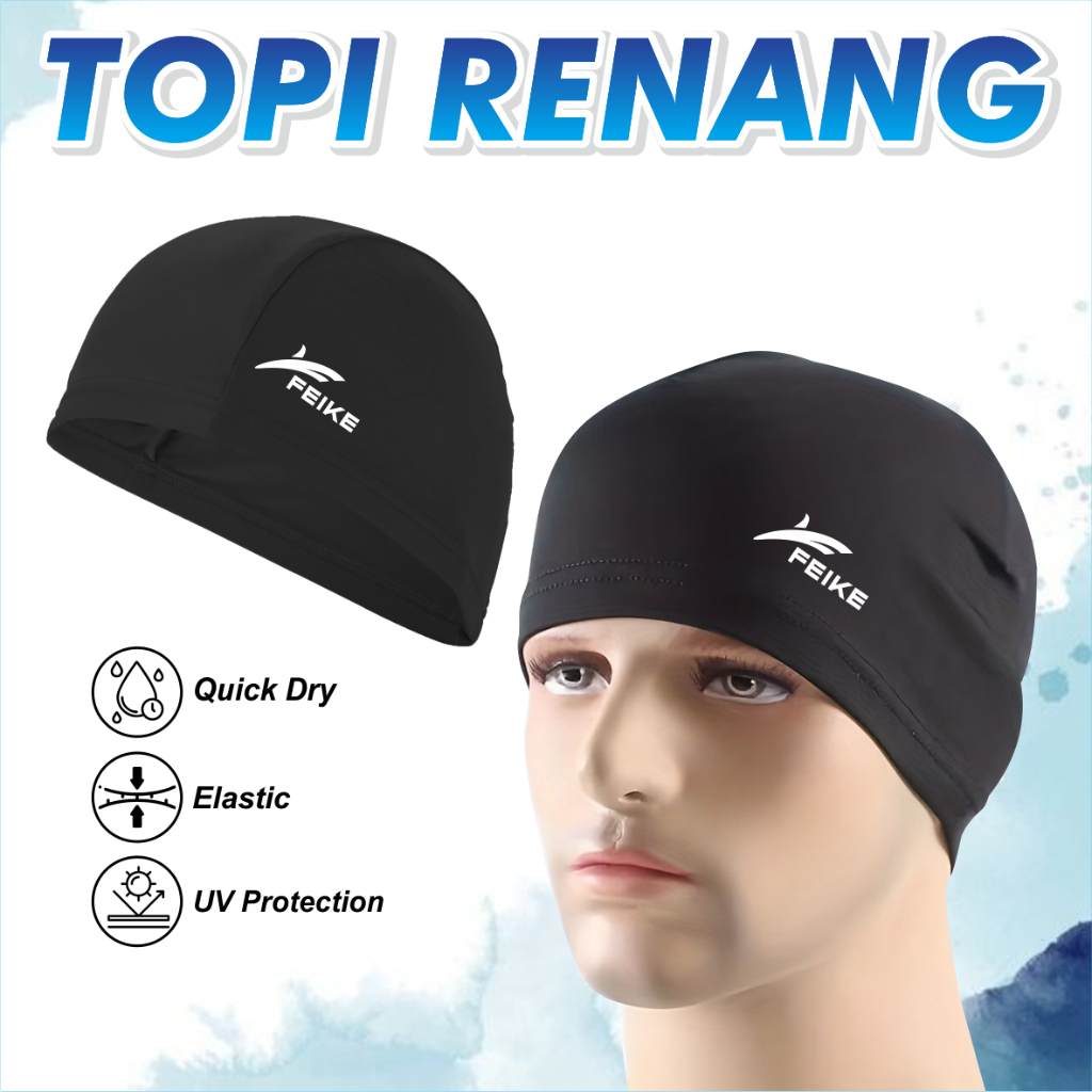 Swimming Cap Black Adult Children's Swimming Cap Swimming Head Cover ...
