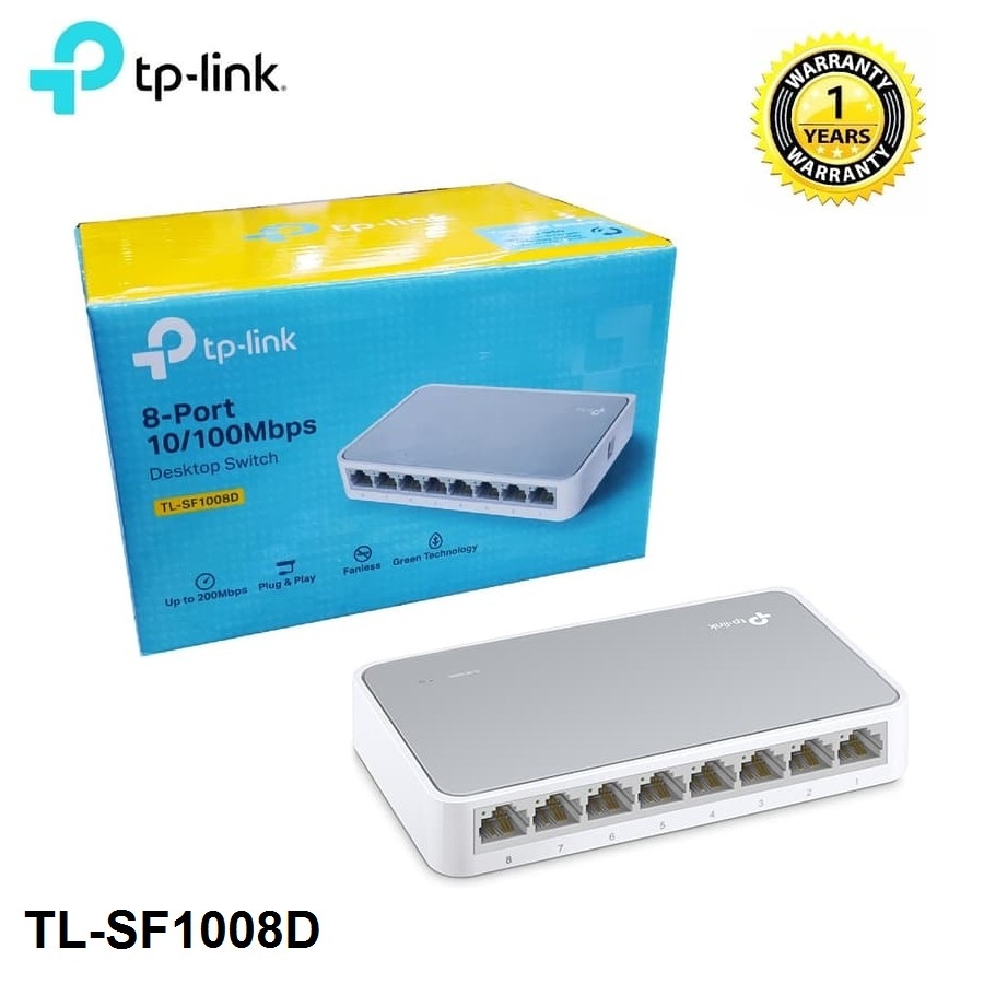 Tp-Link Desktop Switch Internet Hub 8 Port TL-SF1008D | Shopee Malaysia