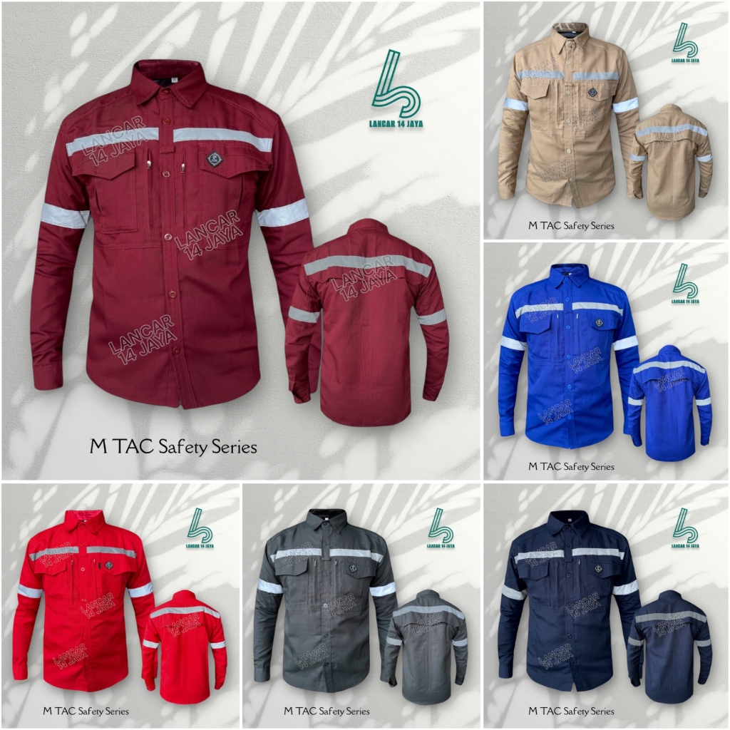 KEMEJA MTac Long Sleeve Safety Shirt Long Sleeve CRIMINAL OFFICE Shirt ...