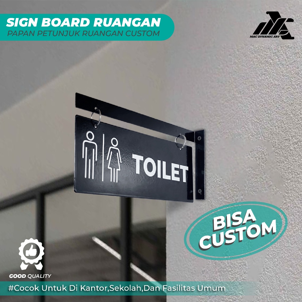 Custom TOILET SIGN BOARD IRON SIGNAGE - WALL ROOM MARKING BOARD - SBR ...