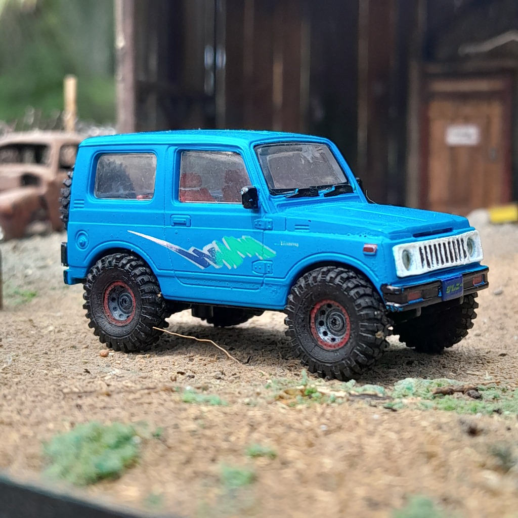 Miniature suzuki Jimny Trepes scale64 Custom JUNK blue | Shopee Malaysia