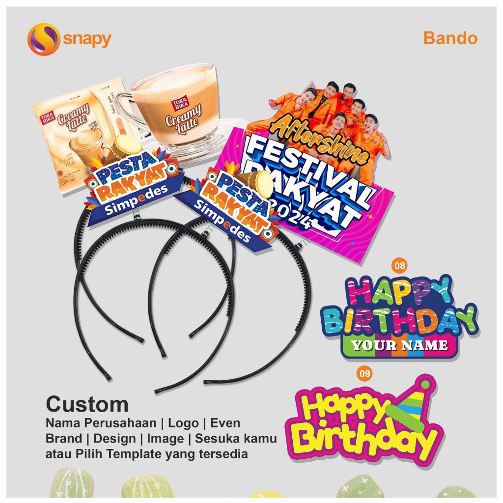 Custom Headband Tuing Concert Attributes Bandana Event Birthday ...