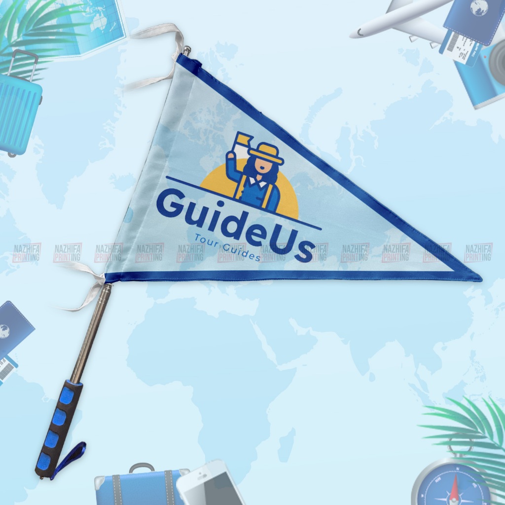 Nazhifa Printing - Print Custom Tour Guide Flags, Custom Triangle Flags ...