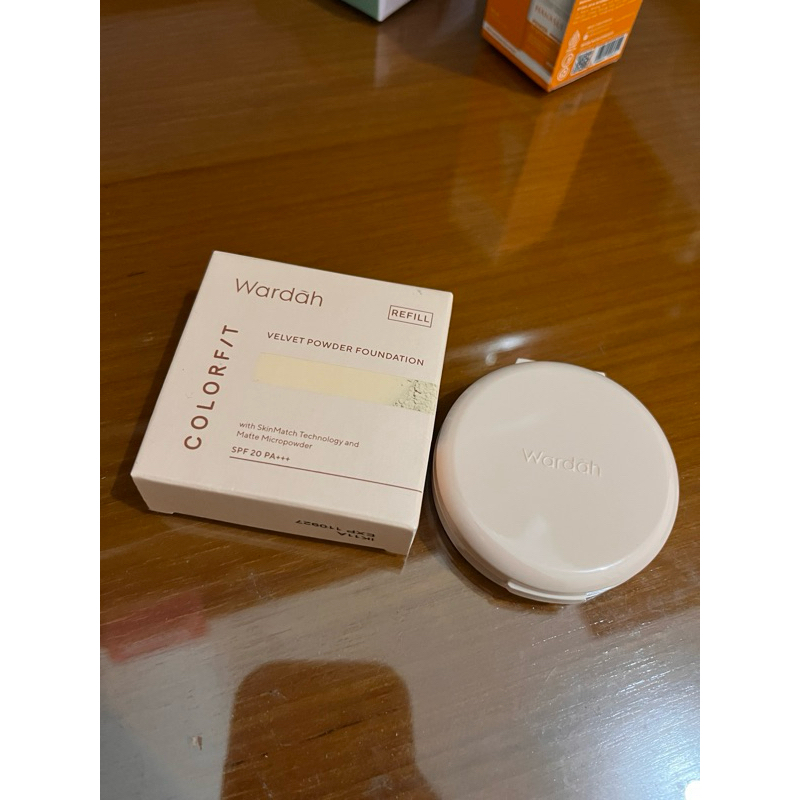 Preloved wardah colorfit refill velvet powder foundation (shade 32N ...