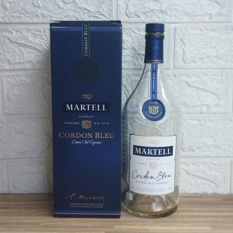 Martell Cordon Blue Empty Bottle + 1 Liter Box | Shopee Malaysia