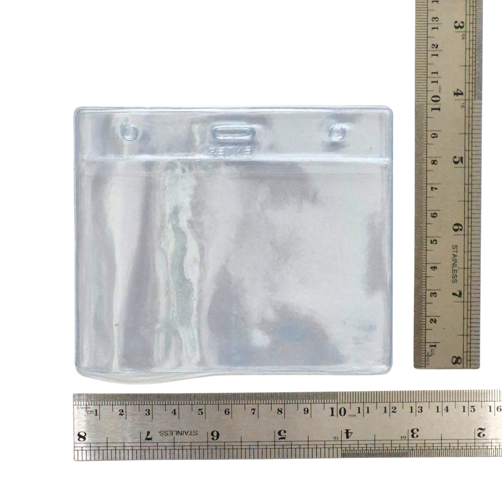 Plastic Mica Id Card / Name Tag 8x11.5 cm Slanted / Landscape | Shopee ...