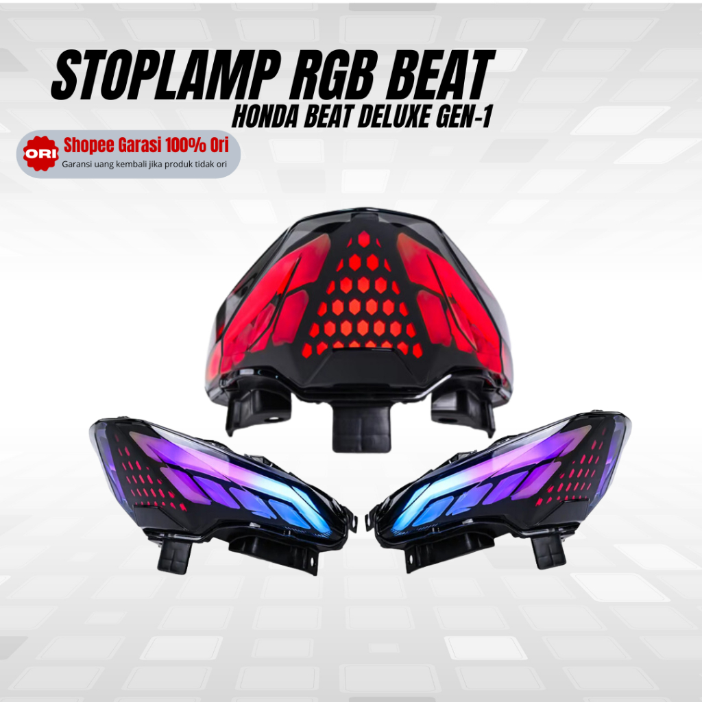 Beat DELUXE BEAT STREET BEAT CBS RUNNING RGB STOPLAMP LIGHTS 2020 2021 ...