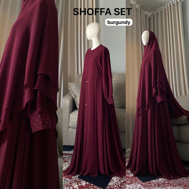 Shoffa Abaya Set (Abaya+khimar) | Shopee Malaysia