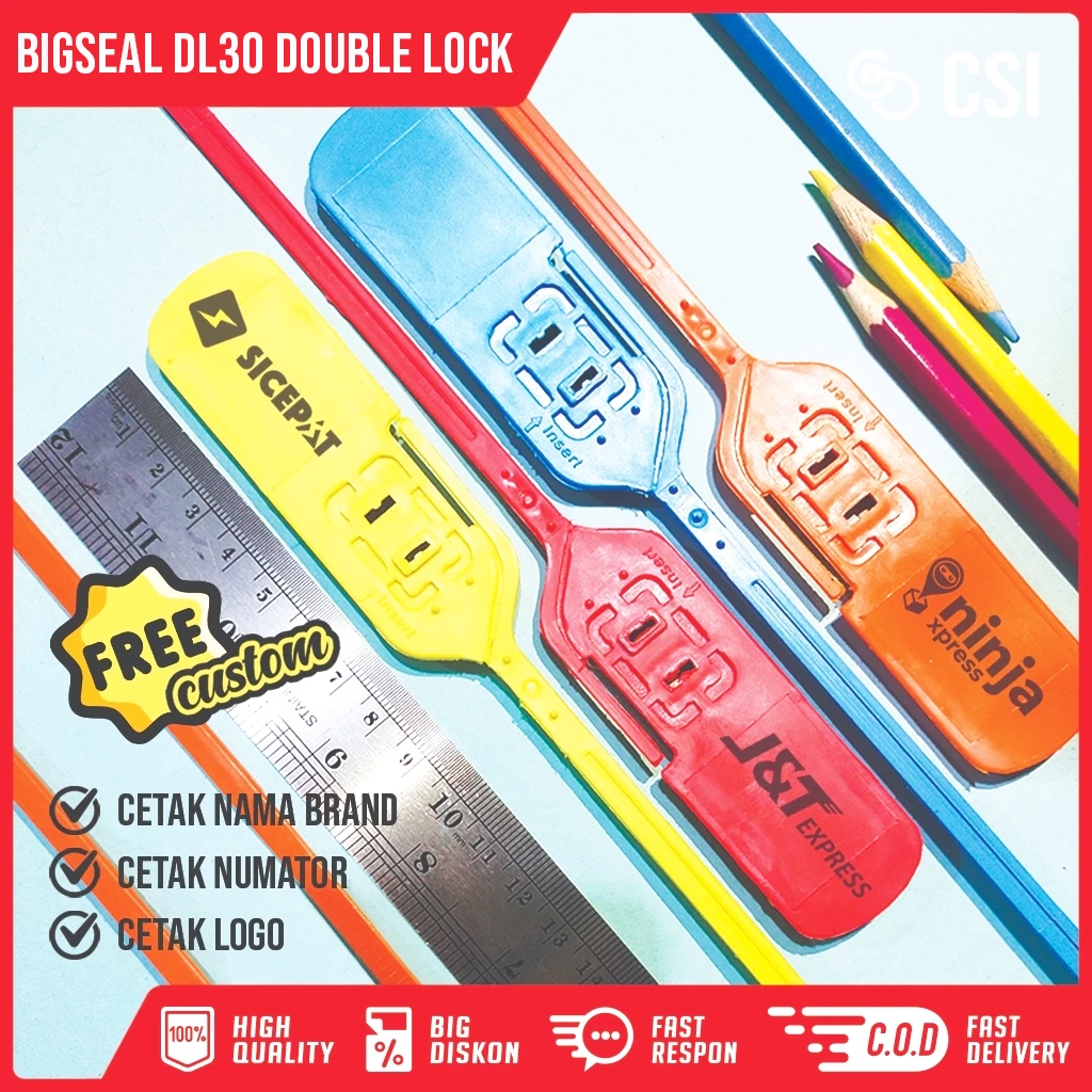 Csi DL30 Locis Seal Big Seal Double Lock Security Large Plastic Seal ...