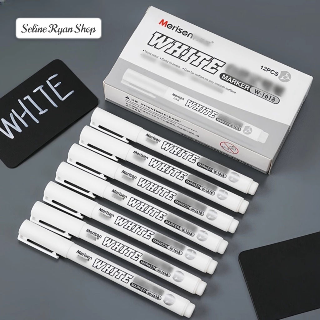 PUTIH Waterproof Permanent White Marker / White Permanent Marker for ...