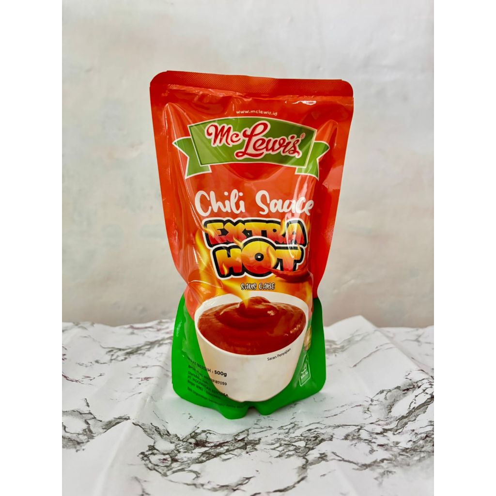 Mclewis Chili Sauce Extra Hot 500gram Pouch Packaging | Shopee Malaysia
