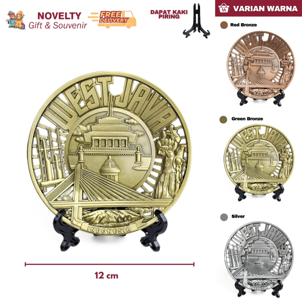 Bandung West Java plate display souvenirs from Indonesia | Shopee Malaysia