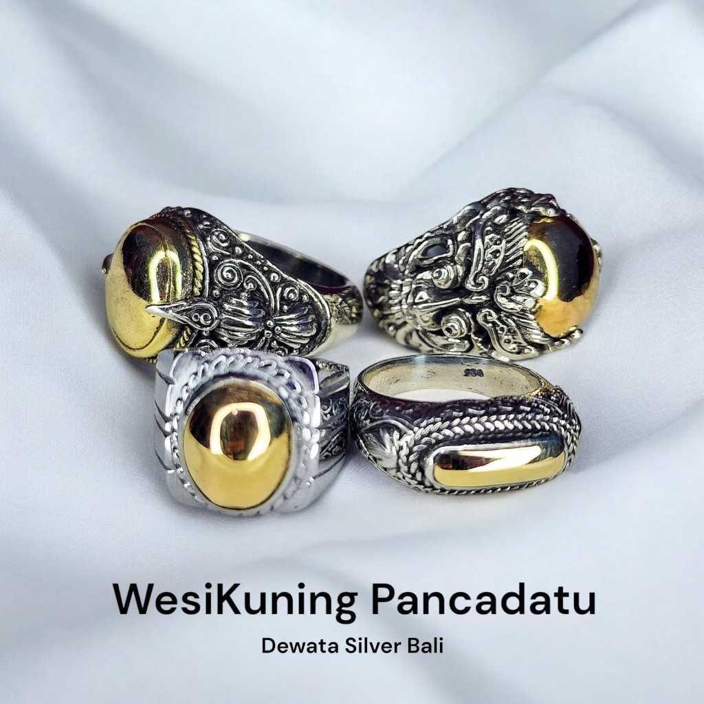 Wesikuning PANCADATU ORIGINAL BALI TYPICAL CARVED RING by DEWATA SILVER ...
