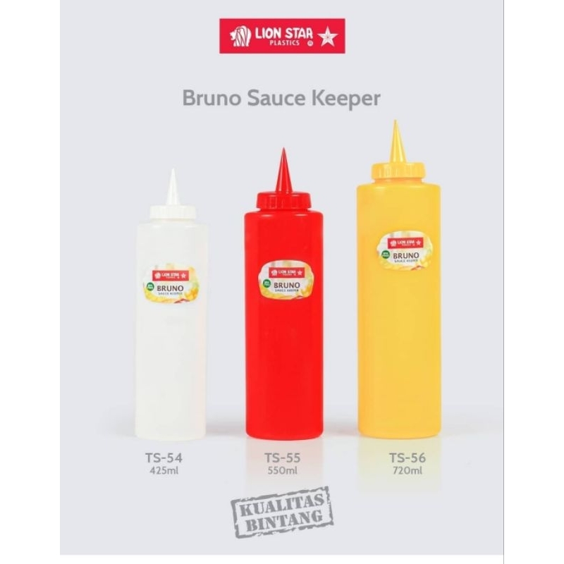 Bruno Sauce Keeper Bottle 425,550,720ML LION STAR Bpa Free. Soy Sauce ...