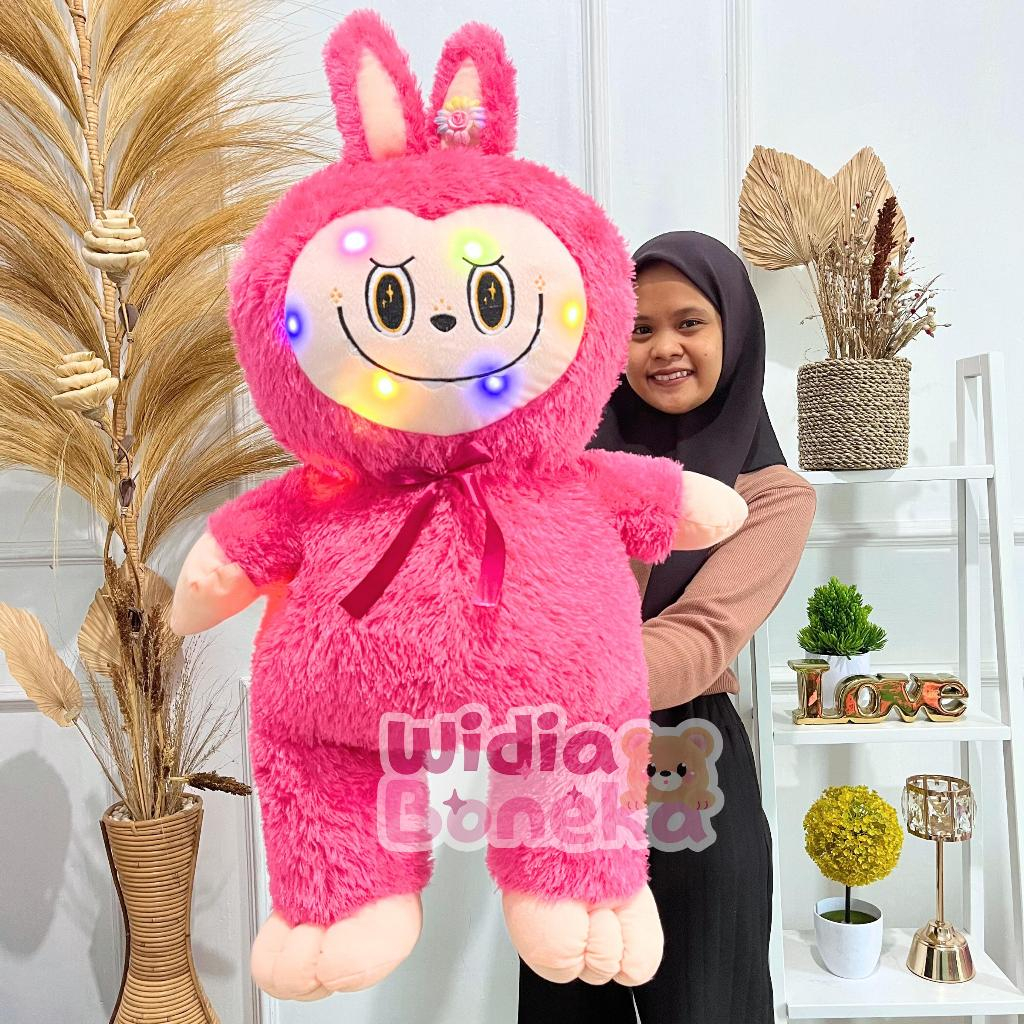 Labubu The Monsters Exciting Doll with Lights, Jumbo Size 80cm | Shopee ...
