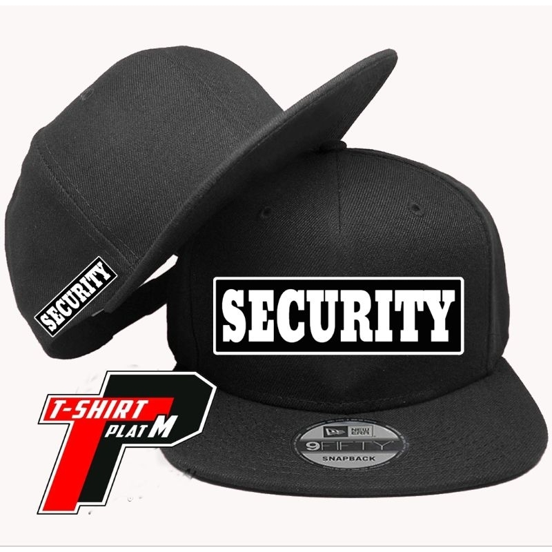 Snapback Square Logo Security Hat | Shopee Malaysia