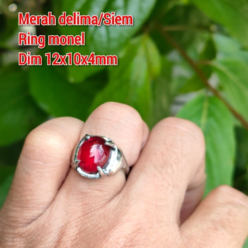 MERAH SIEM RED POMEGRANATE WOMEN'S RING MONELRing | Shopee Malaysia