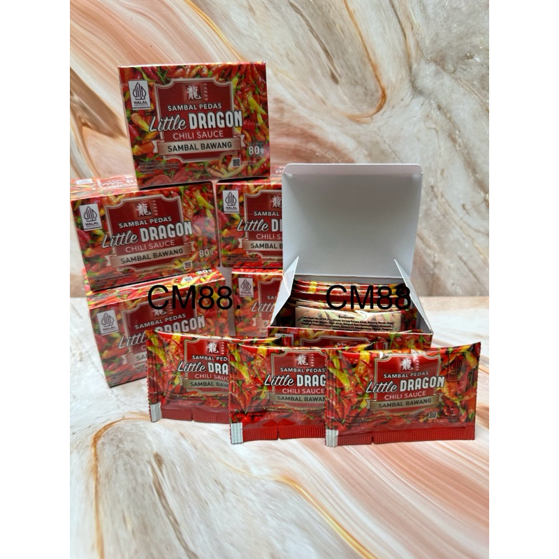 Little Dragon Onion Sambal Sachet Packaging!! (1 Box contains 10 ...