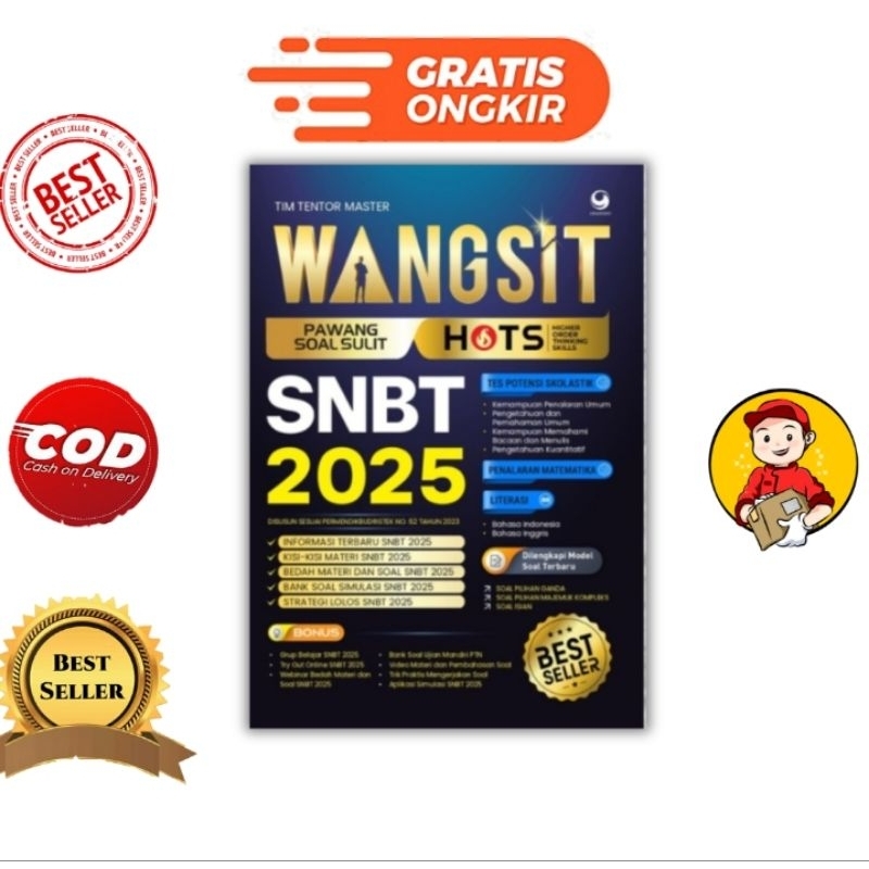 Wangsit Book: The latest 2025 SNBT Edition of HOTS Difficult Question ...