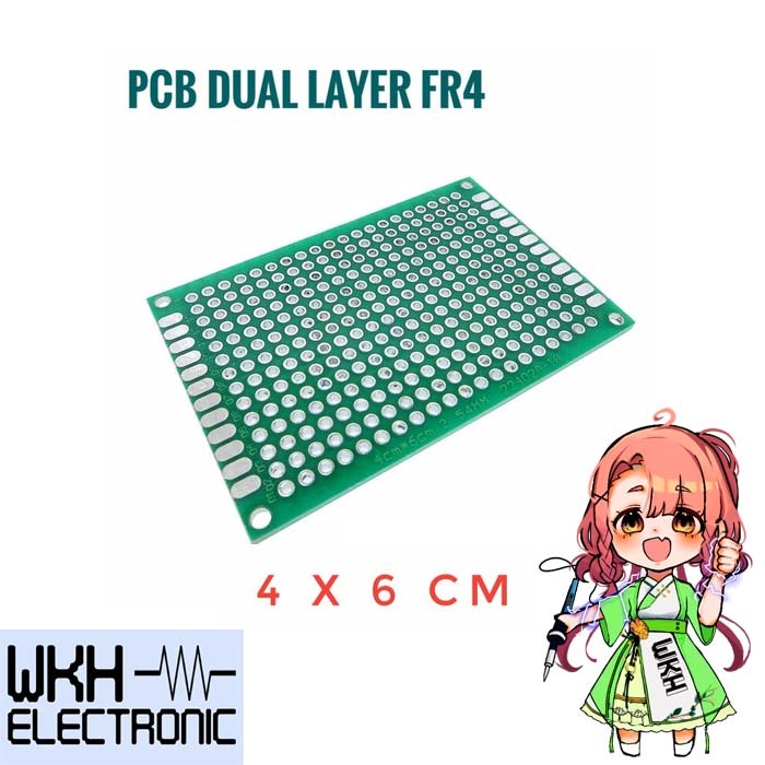 Pcb Hole 4x6cm Double Layer Fiber matrix Circuit Board Double Sided 4x6 ...
