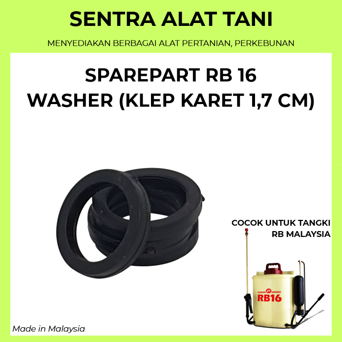 Sparepart TANK MALAYSIA RB 16 WASHER (RUBBER VALVE 1,7 CM) | Shopee ...