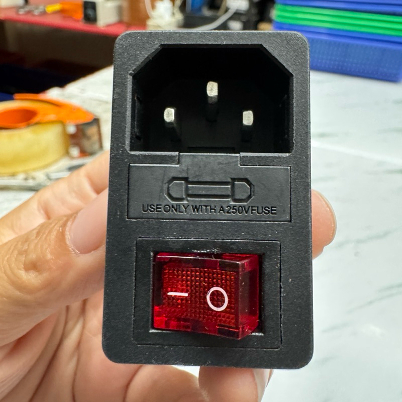 Ac Socket 3 in 1 Switch Fuse Holder Switch 250V AC 10 Ampere | Shopee ...