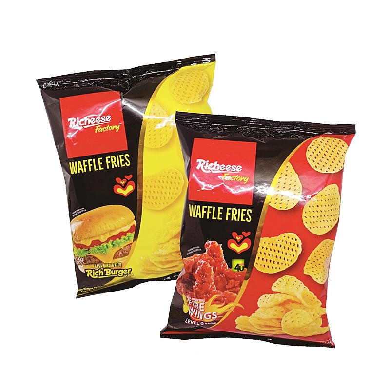 Richeese Factory Waffle Fries - Potato Extrudate Snack - 54 gr | Shopee ...