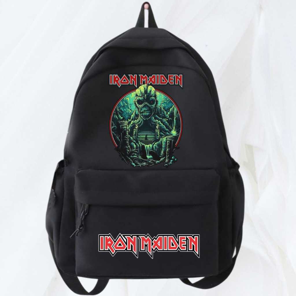 Iron Maiden Backpack Vintage Metal Rock Canvas Cordura D300 Premium ...