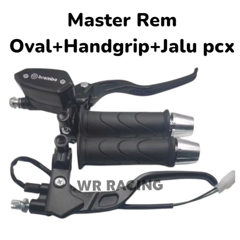 Oval TUBE BRAKE MASTER SET PACKAGE SET LEFT RIGHT FREE GRIP KAZE HONDA ...