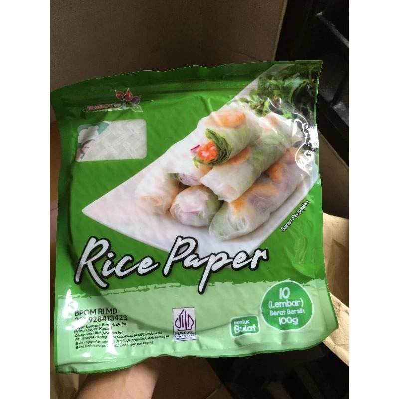 ROUND RICE PAPER CONTENTS 10 SHEETS - HALAL RICE PAPER ROLL - JAVA RICE ...