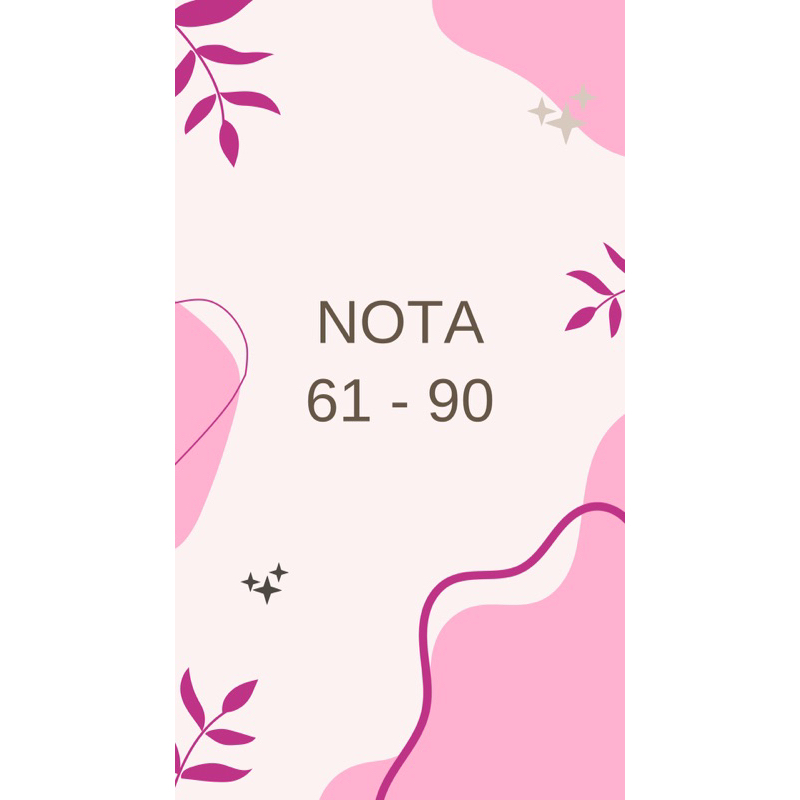 Live NOTES 61-90RIBU (+ 10% Shopee Admin Fee) | Shopee Malaysia