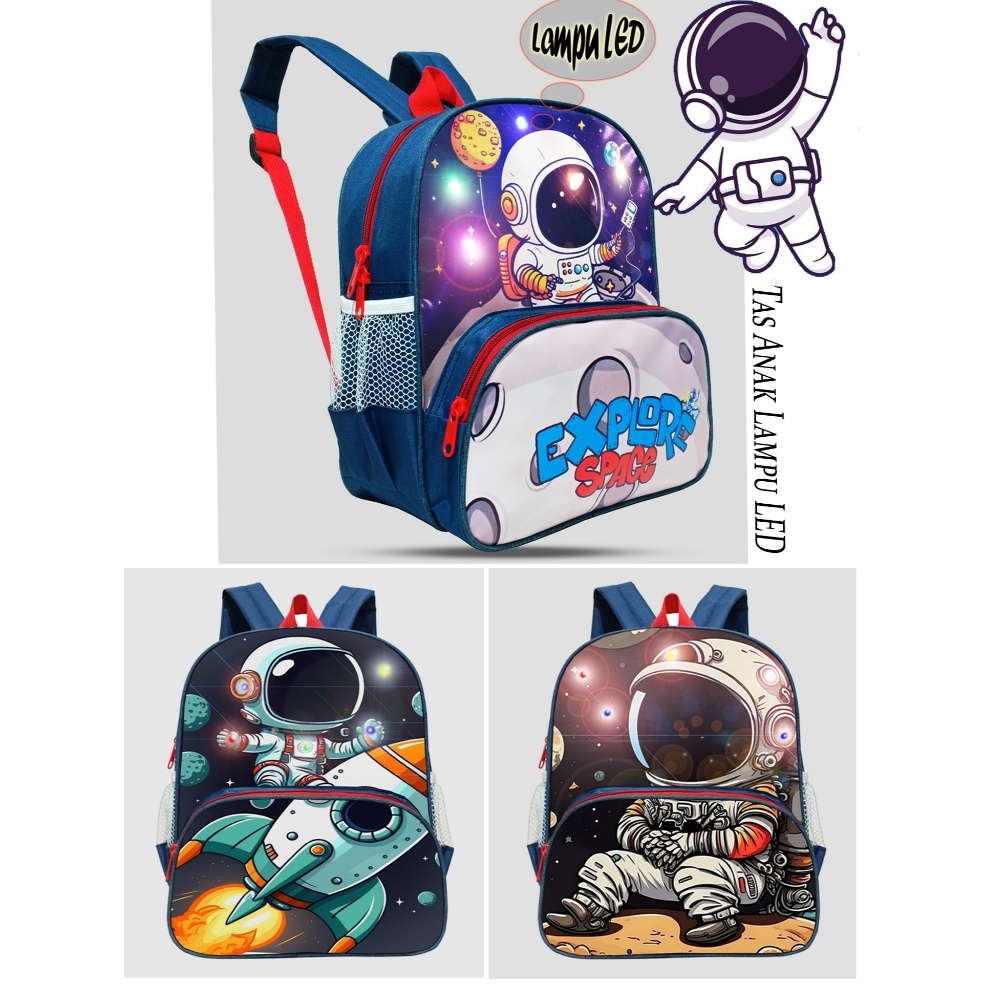 Children's Backpack with LED Lights for Preschool / Kindergarten School ...