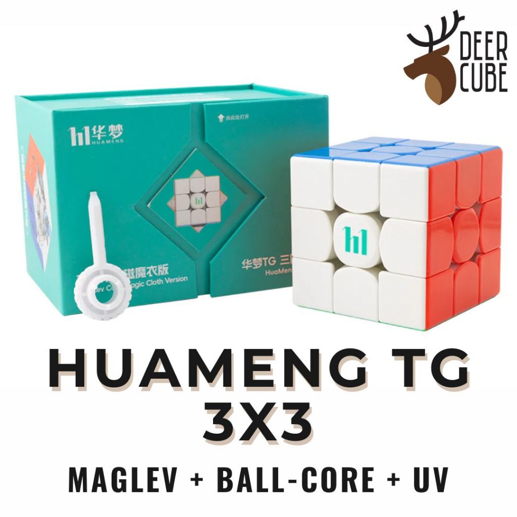 Huameng TG 3x3 MagLev Ball Core UV - Cubes Magnetic Stickerless Hua ...