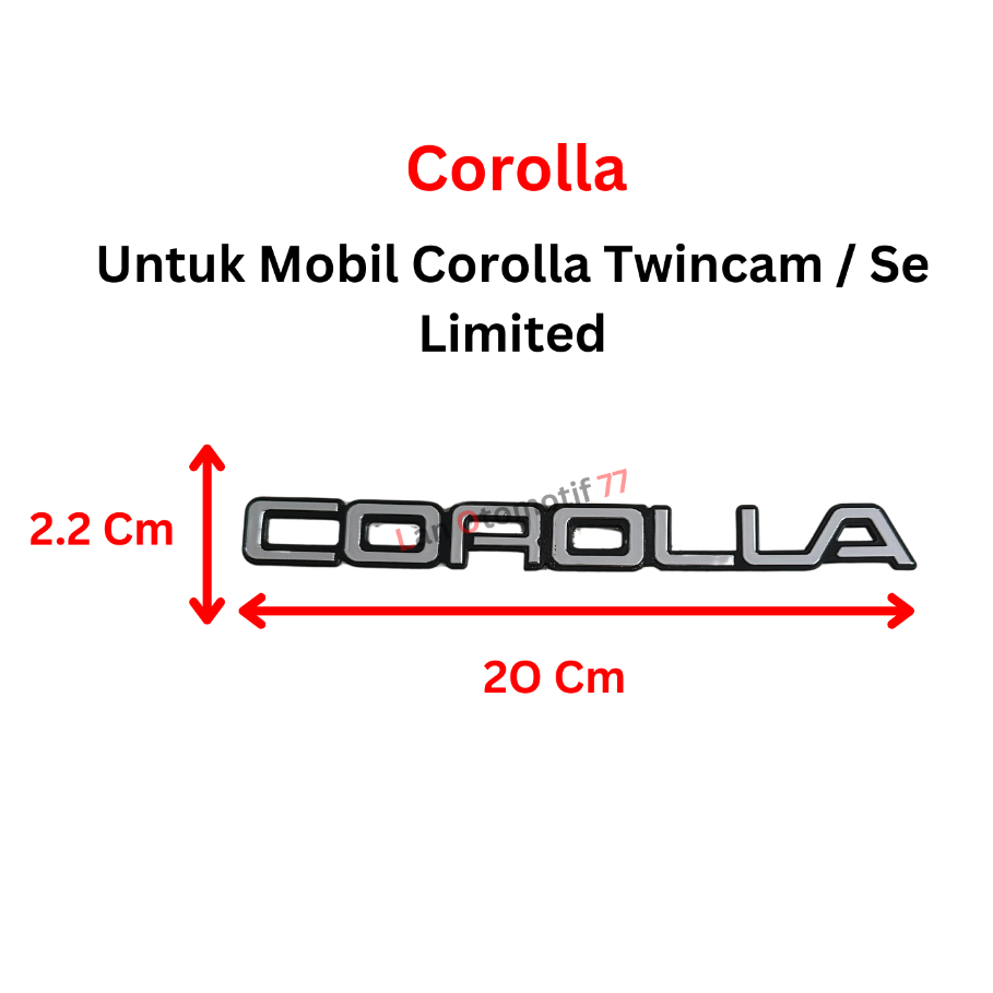 Corolla Car Logo Emblem for Corolla Twincam / SE Limited | Shopee Malaysia