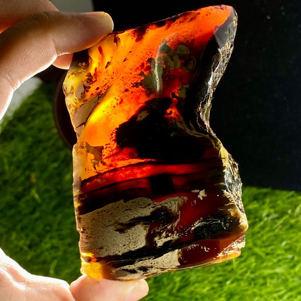 Natural - AMBER Chunks - AMBER Raw Material - Katilayu Rubber Stone ...