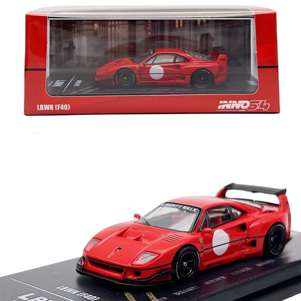Inno 1:64 INNO64 LBWK Ferrari F40 Red | Shopee Malaysia