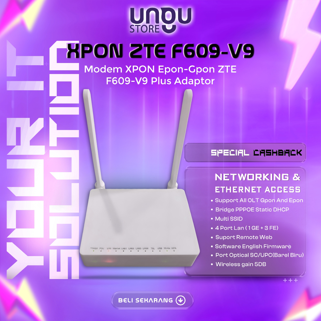 Zte F609 Onu Xpon Router Version 9 Modem Second ZTE F609 Router ...