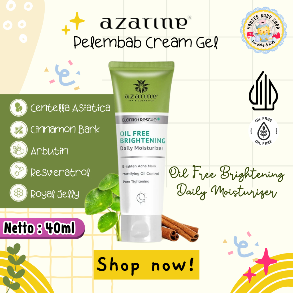 Azarine Oil Free Brightening Daily Moisturizer Acne Scars For Acne Skin ...