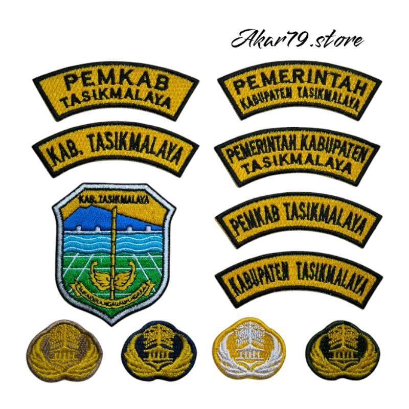 Embroidered ATTRIBUTES ASN PNS KORPRI LOGO LOCATION DISTRICT ...