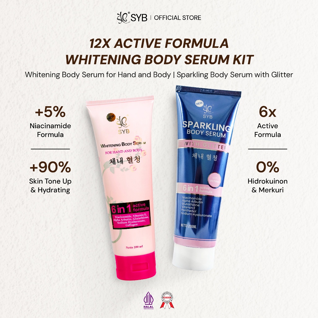 Syb BUNDLING BODY SERUM (WHITENING BODY SERUM WITH COLLAGEN + NEW ...