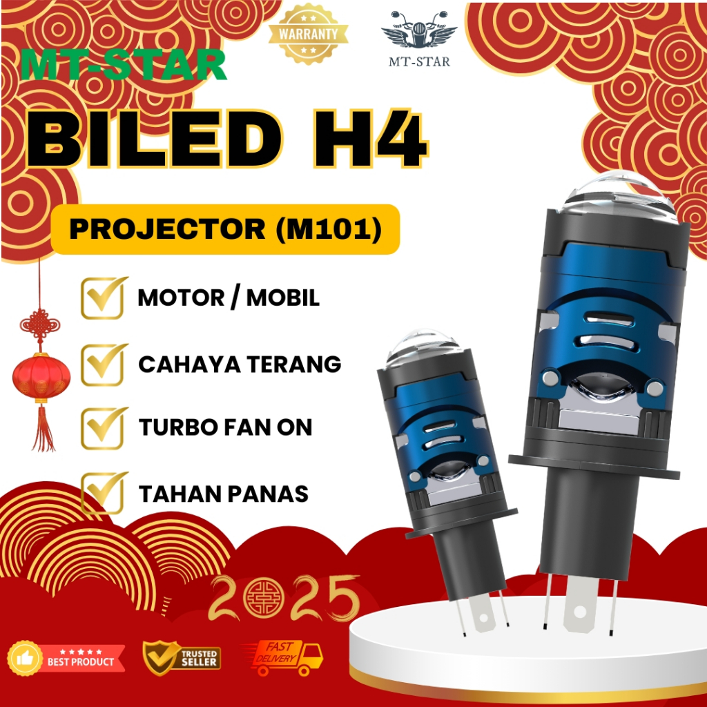 CAHAYA Mt-star PROJECTOR Lamp H4 M101 BILED PROJECTOR High Quality ...